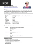 Senior High Teacher Bionote Example | PDF | Educational Stages | Teachers