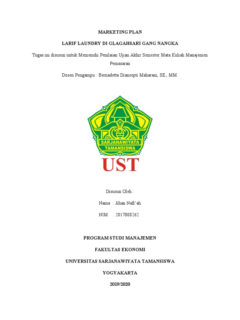 Uas Pemasaran Marketing Plan | PDF