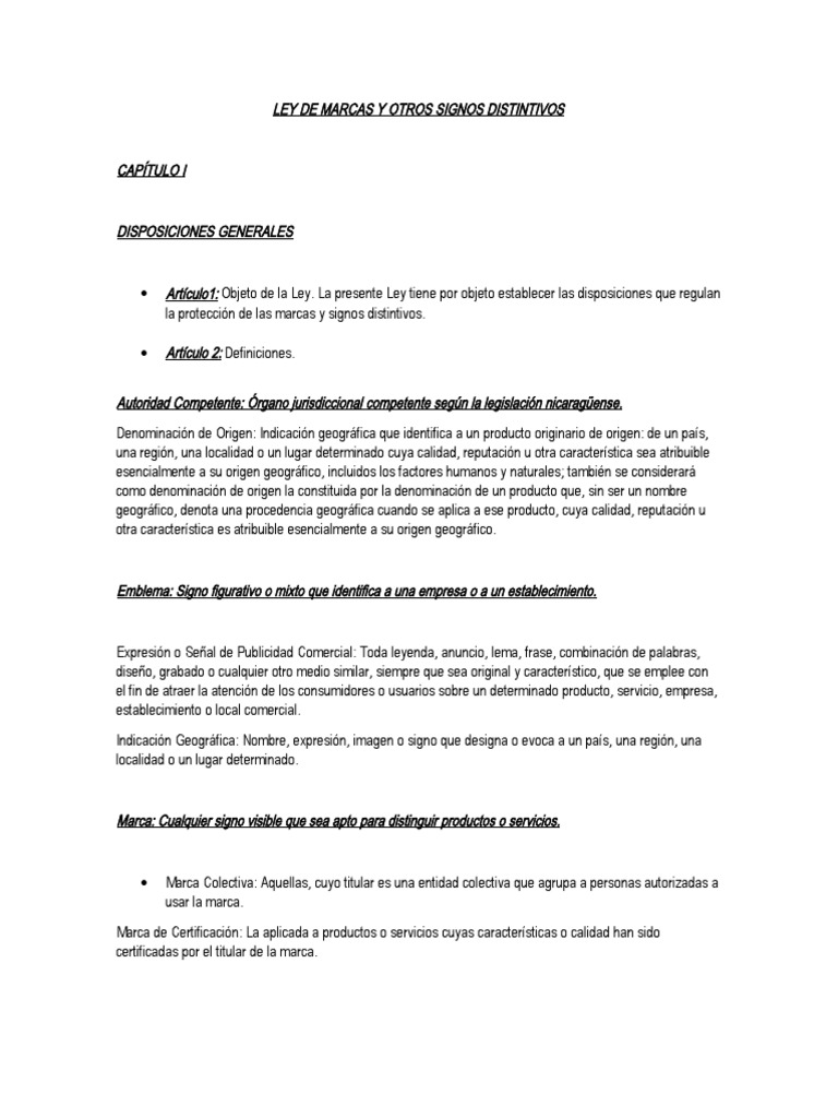 Ley de Marcas y Otros Signos Distintivos | PDF | Marca comercial | Publicidad