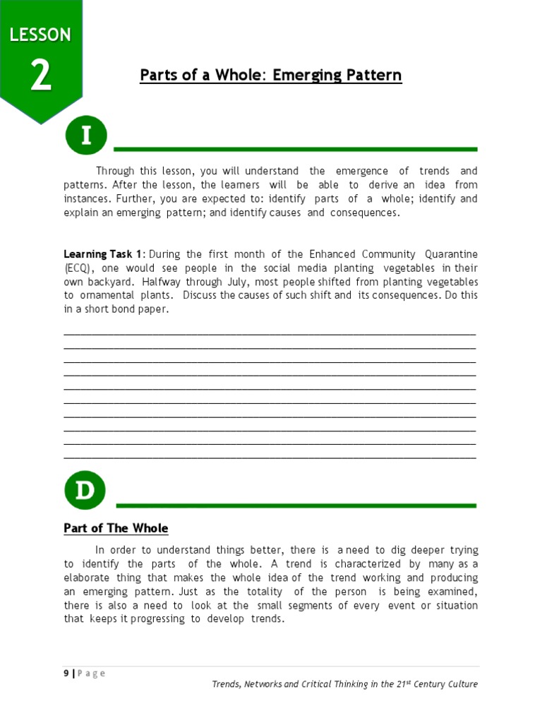 LESSON 2 Parts of A Whole | PDF | Infection | Virus