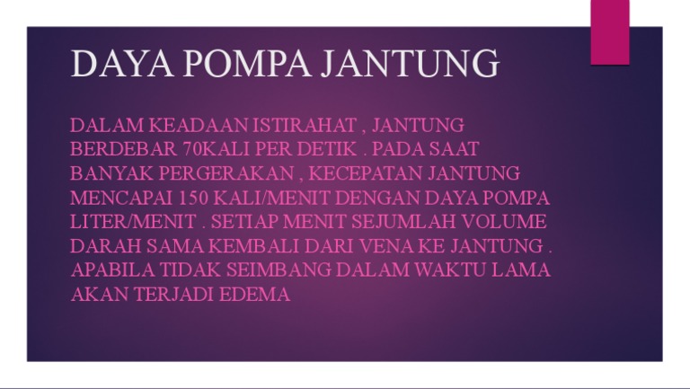 Daya Pompa Jantung | PDF