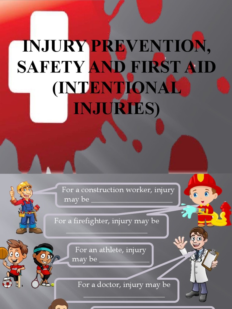 Injury Prevention, Safety and First Aid (Intentional Injuries) | PDF ...