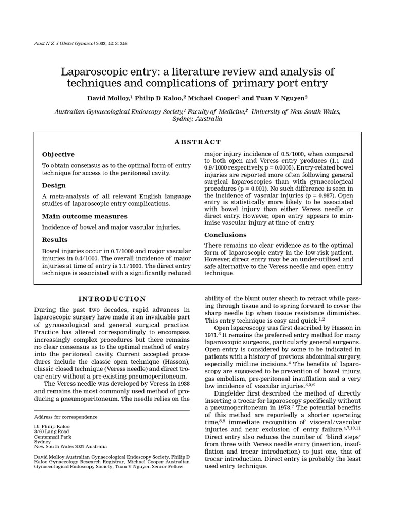 Molloy 2002 | PDF | Surgery | Medical Specialties