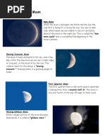 Phases of The Moon | PDF | Science & Mathematics