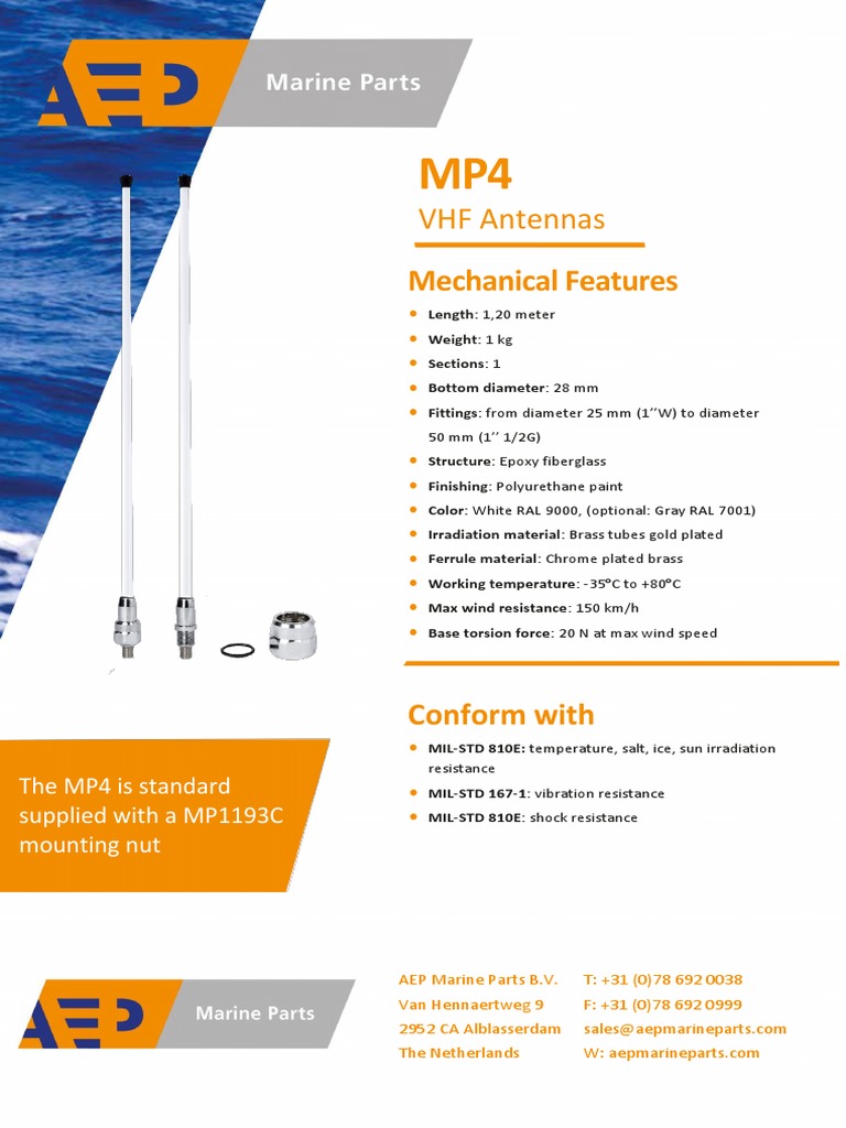VHF Antennas: Mechanical Features | PDF | Antenna (Radio) | Electrical ...