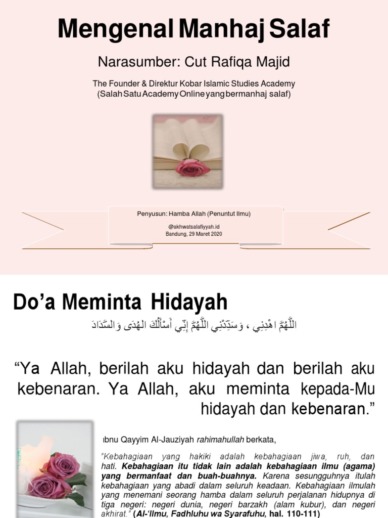 Memahami Manhaj Salaf dalam Islam | PDF