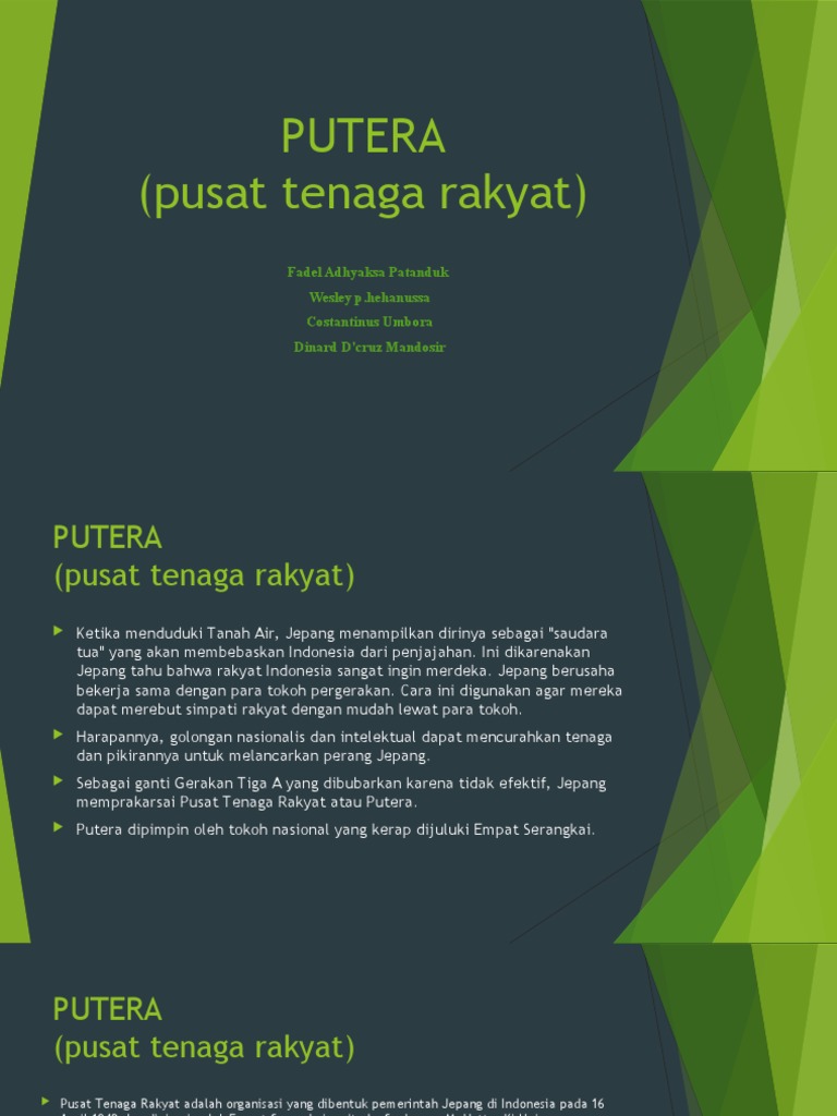 PUTERA (Pusat Tenaga Rakyat) SEJARAH | PDF