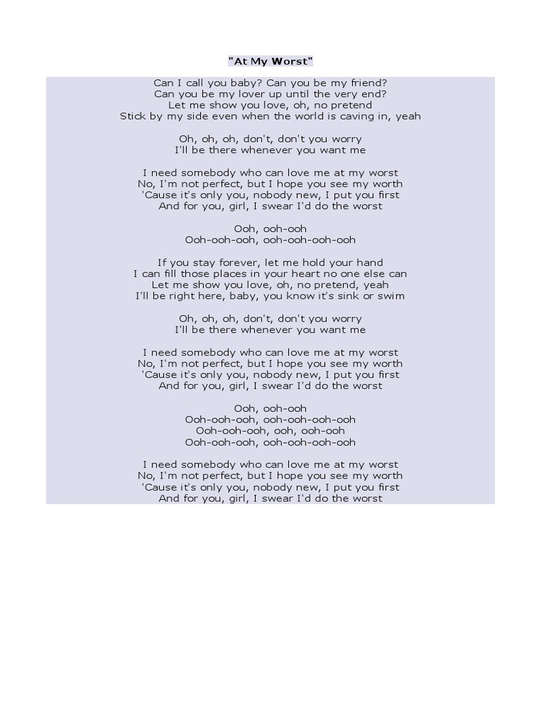 The Worst Lyrics