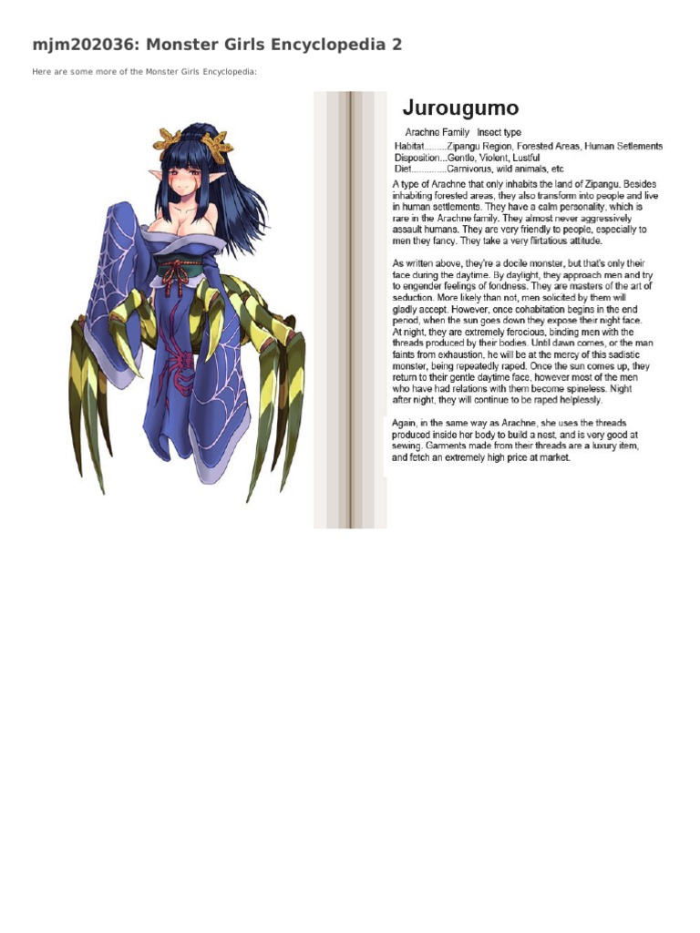 Monster Girls Encyclopedia 2 | PDF