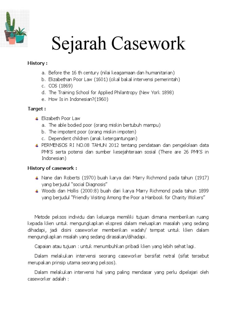 Sejarah Casework | PDF