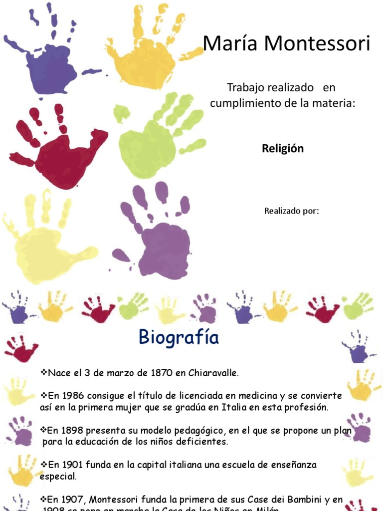 Maria Montessori | PDF