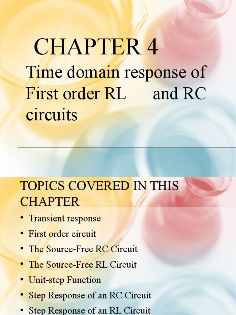 Time Domain Response of First Order RL and RC Circuits | Download Free PDF | Electrical Network ...