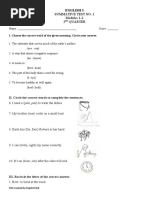 Grade 3 Diagnostic Test | PDF