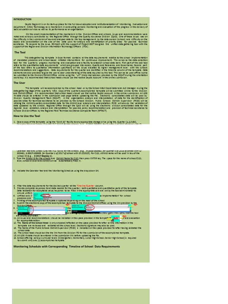 Mea Template | PDF | Teachers | Evaluation