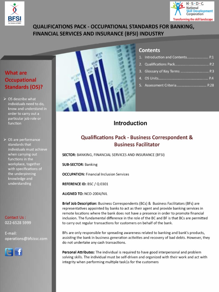 QP - BSC Q0301 - Business Correspondent & Business Facilitator | PDF | Point Of Sale ...
