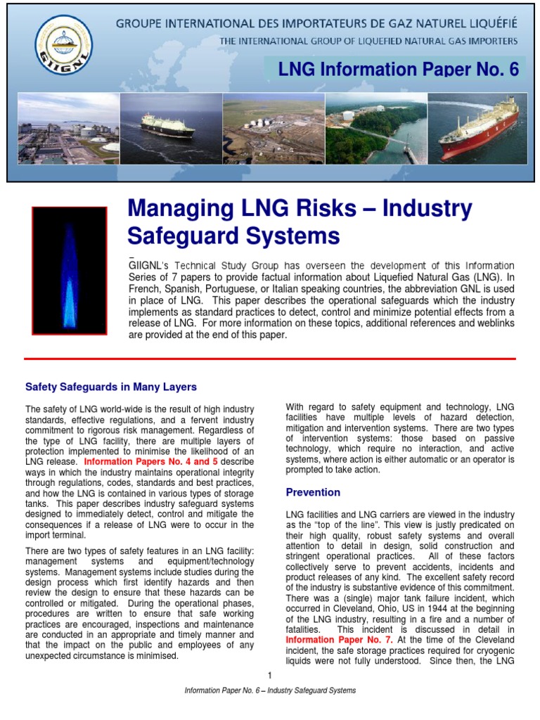 LNG Industry Safety Safeguard Systems | PDF | Liquefied Natural Gas ...