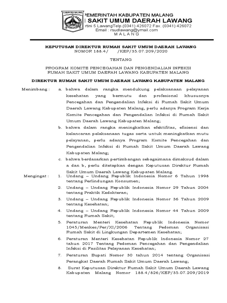 SK Program Kerja Ppi 2020 | PDF