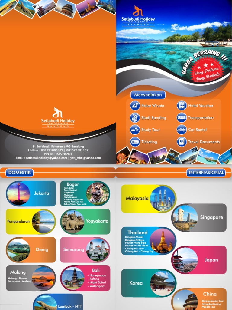 Setiabudi Holiday Travel Agency Brochure - Domestic and International ...