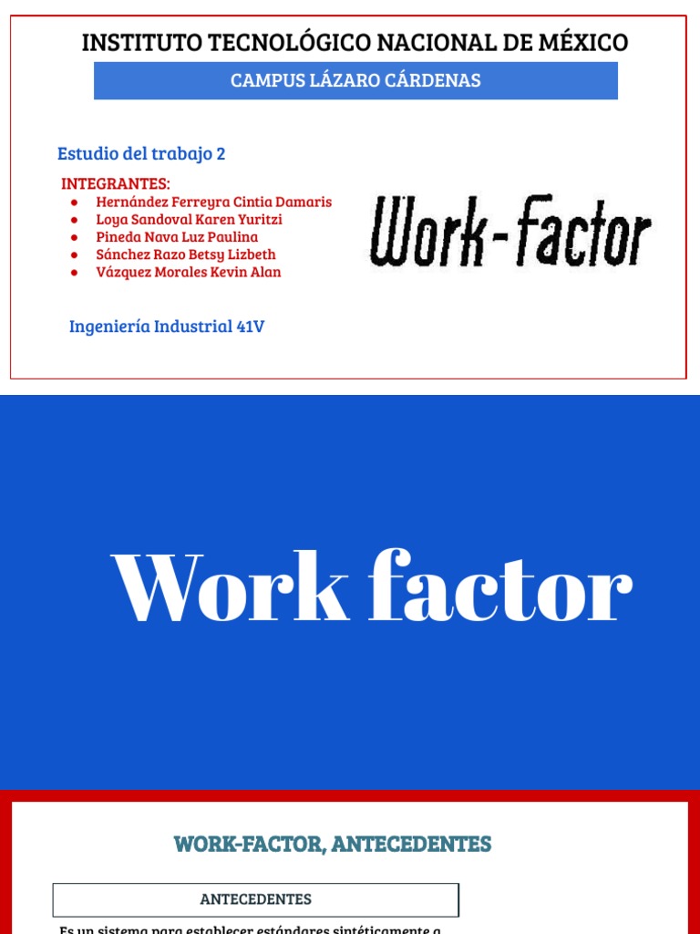 Work Factor | PDF | Naturaleza