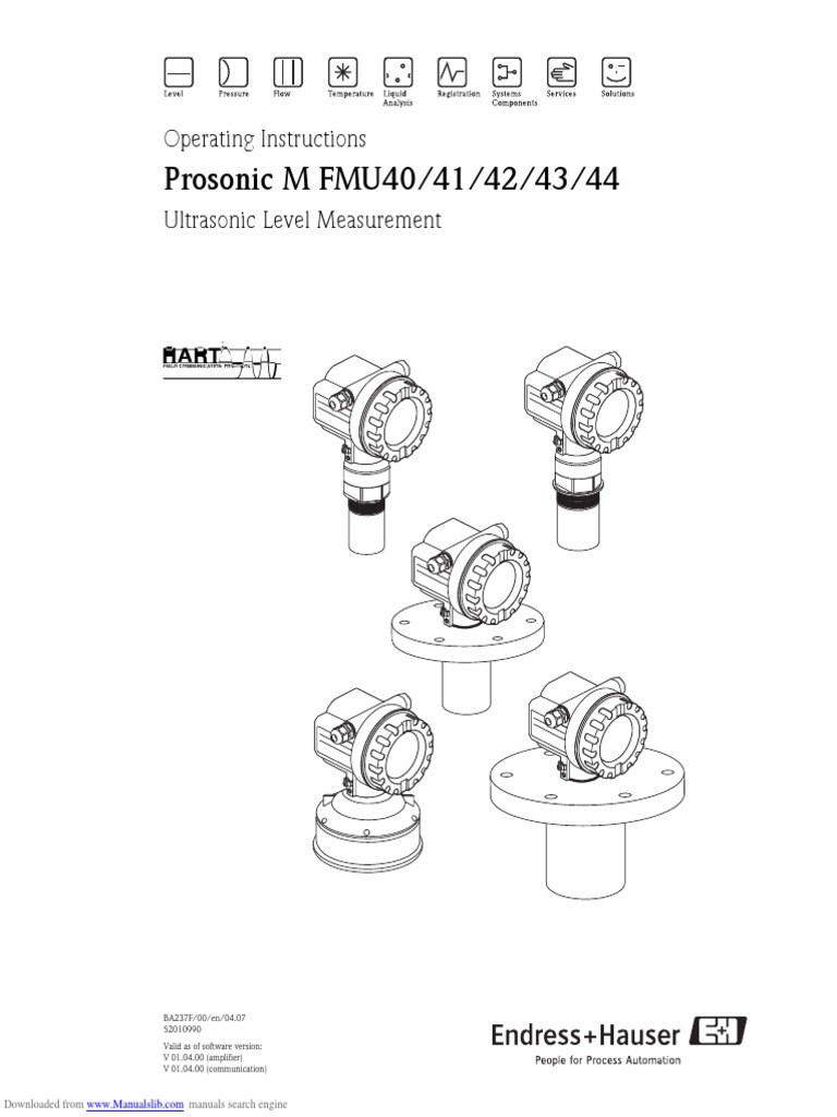 Prosonic M FMU40/41/42/43/44: Operating Instructions | PDF | Safety ...