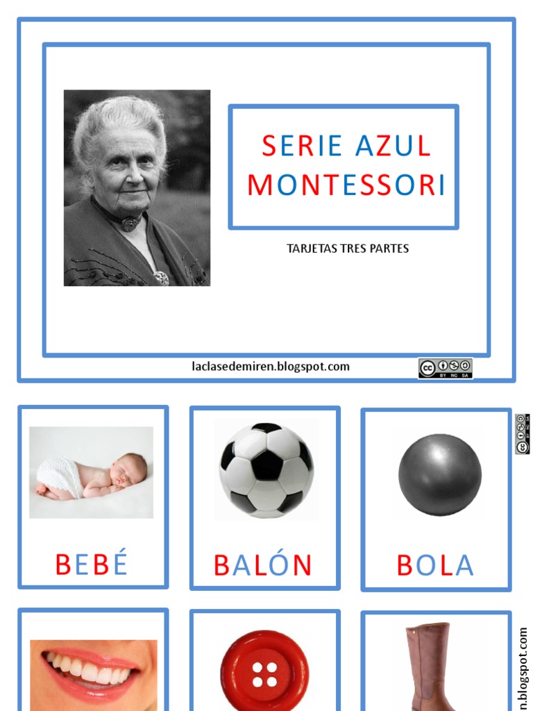 Serie Azul Tres Partes Montessori Miren | PDF