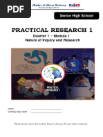 Practical Research 1 - Quarter 1 - Module 1 - Nature and Inquiry of ...