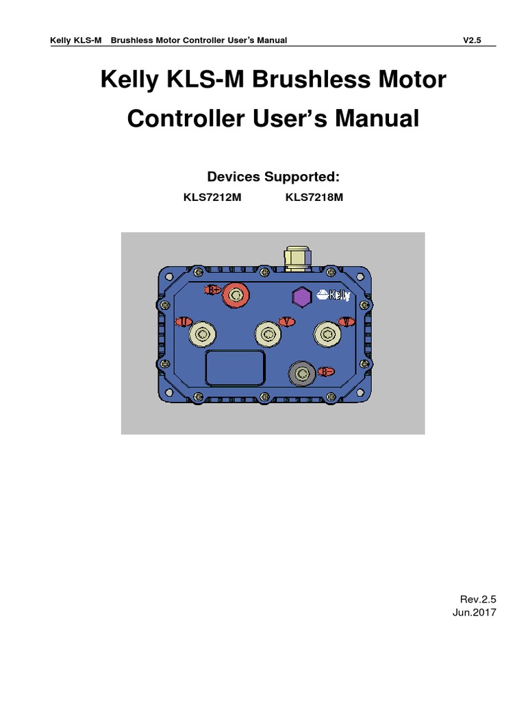 Kelly KLS-M Motor Controller Guide | PDF | Electric Motor | Android ...