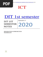 Ict Lecture Notes | PDF