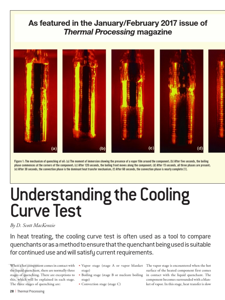 Cooling Curve Test in Heat Treating | PDF | Boiling | Heat Transfer