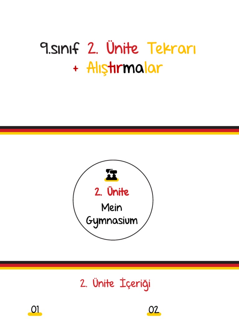 Deutsch 2 Ünite | PDF