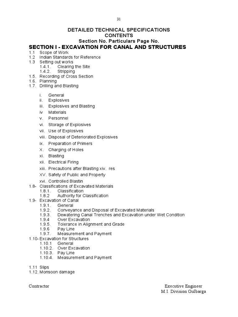 Detailed Specification | PDF | Concrete | Civil Engineering