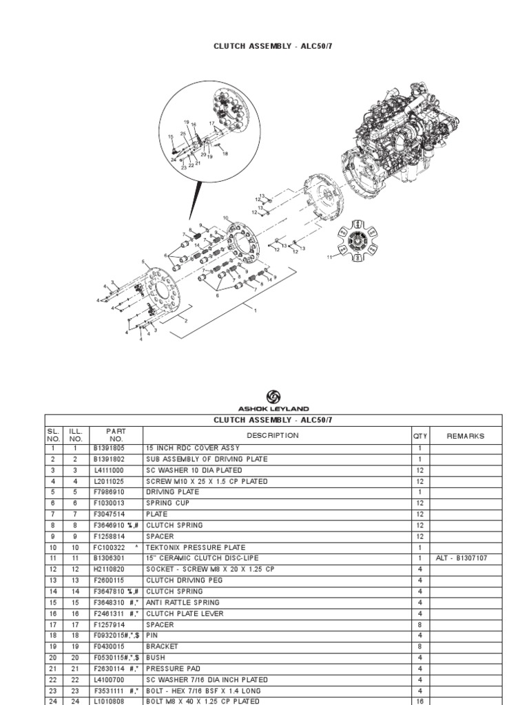 Clutch Assembly | PDF | Clutch | Screw