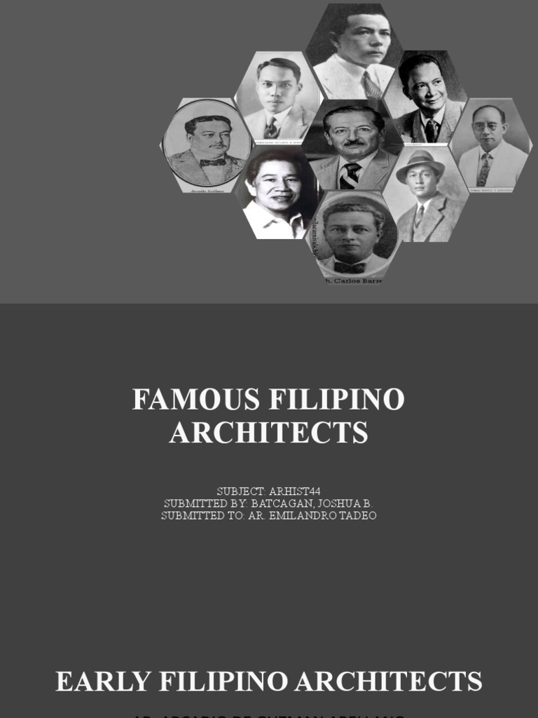 Arhist44 Famous Filipino Architects | PDF | Philippines | Manila