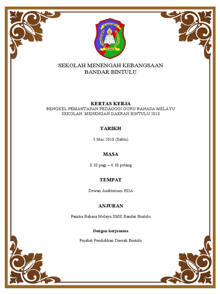 Cover Kertas Kerja | PDF