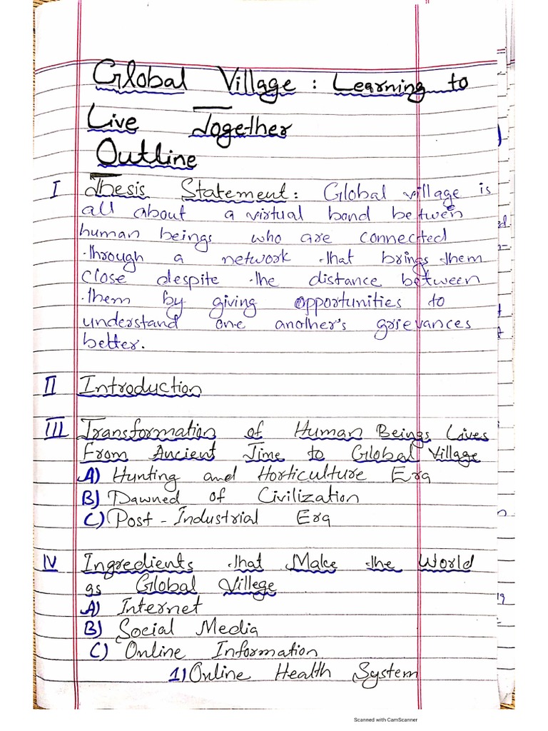 Global Village Learning To Live Together | PDF