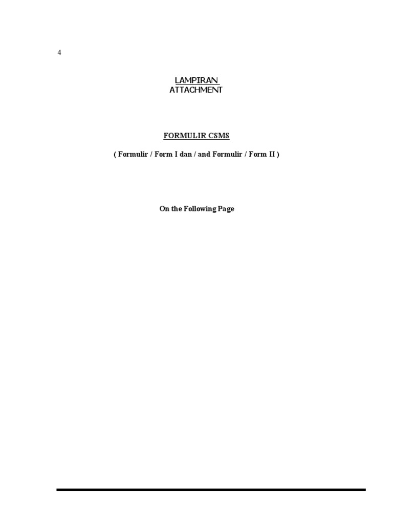 Contoh CSMS | PDF
