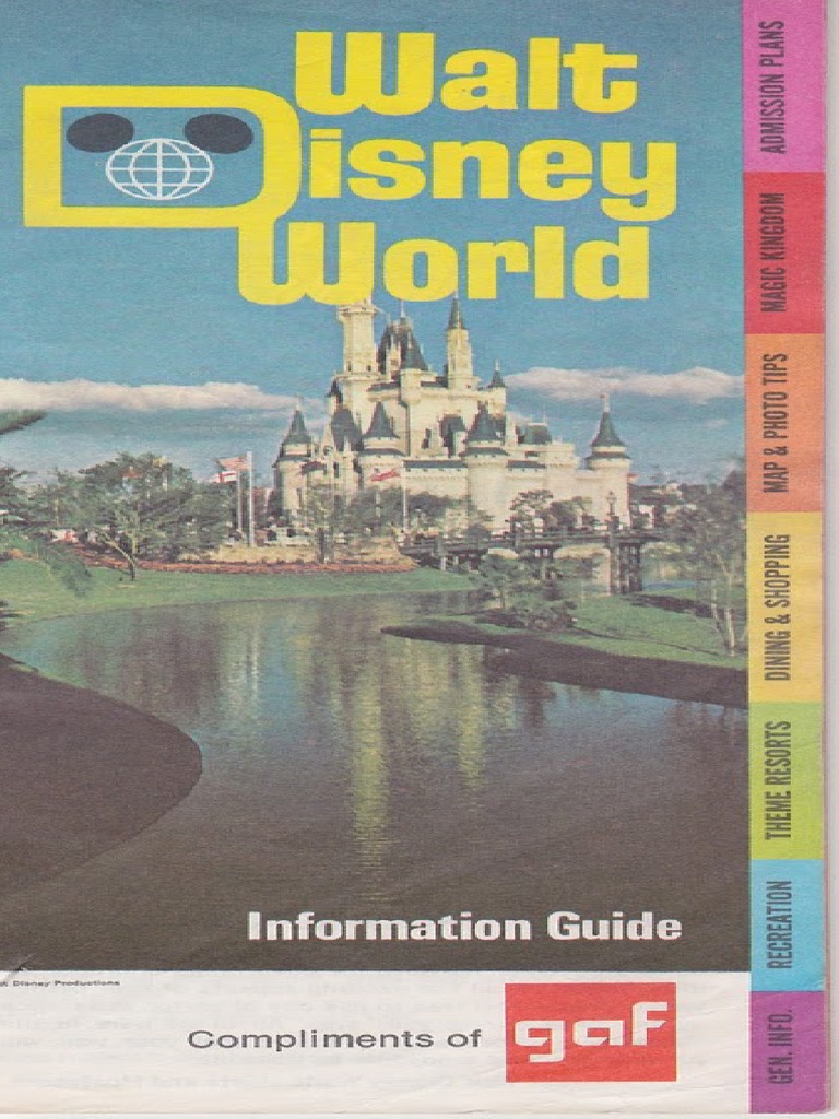 1972 Walt Disney World Information Guide | PDF | Walt Disney World ...