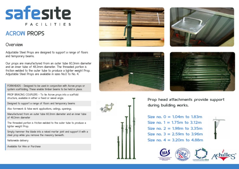 Acrow Props | PDF