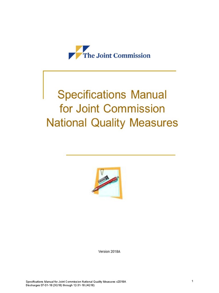 Specifications Manual For Joint Commission National Quality Measures ...