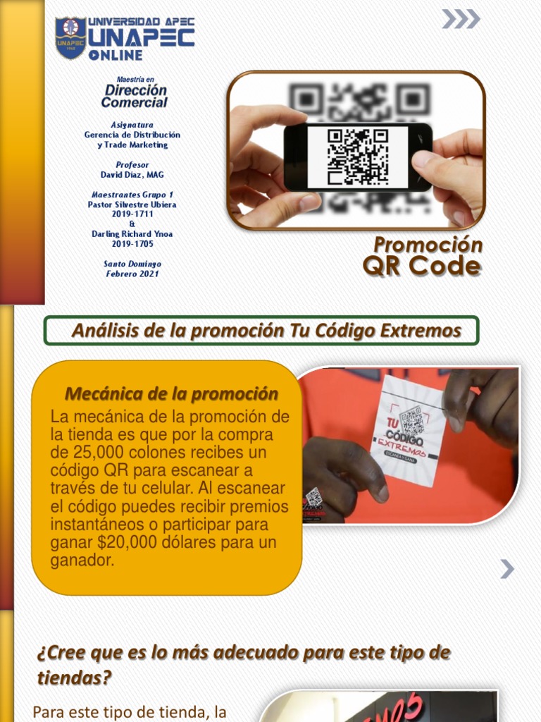 Promoción QR Code | PDF | Código QR | Marketing