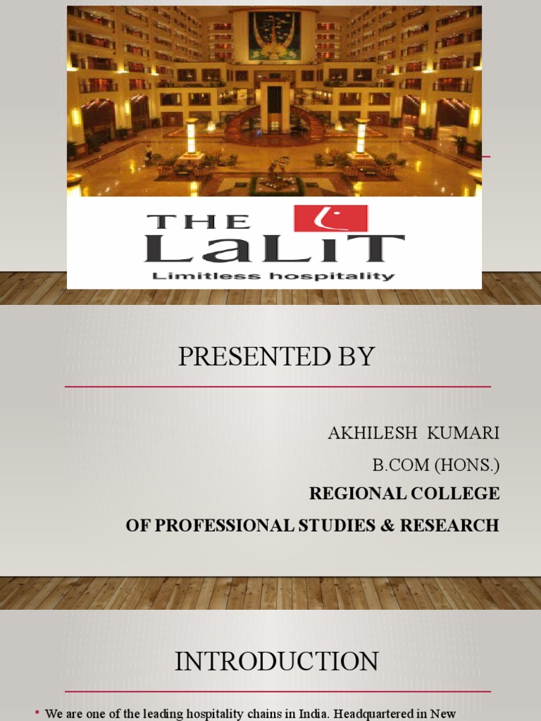 The Lalit Hotel | PDF | Hospitality Industry | Hotel