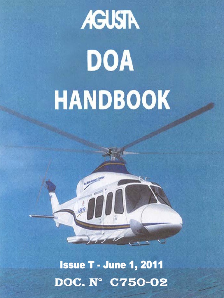 02 - DOA Handbook Rev.T | PDF | Helicopter Rotor | Regulatory Compliance