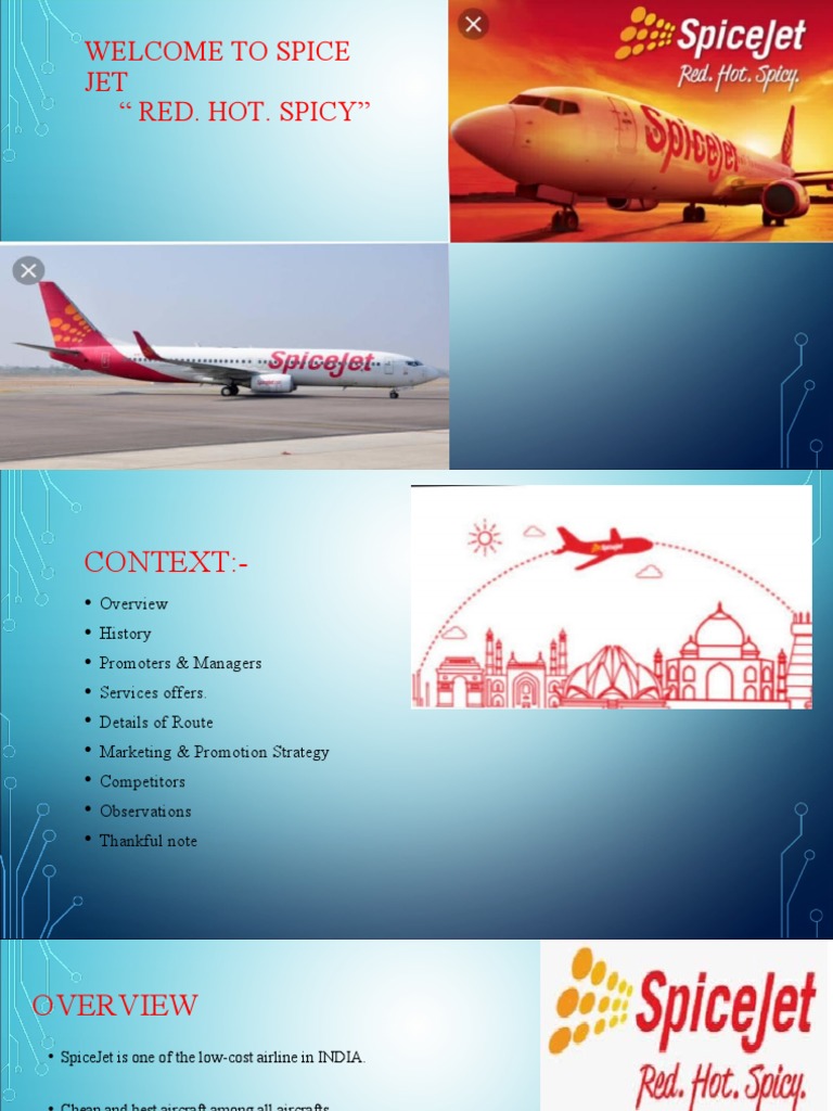 Welcome To Spice JET " Red. Hot. Spicy" | PDF
