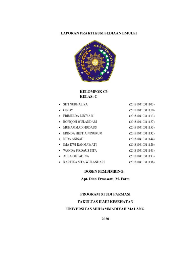 Laporan Emulsi | PDF