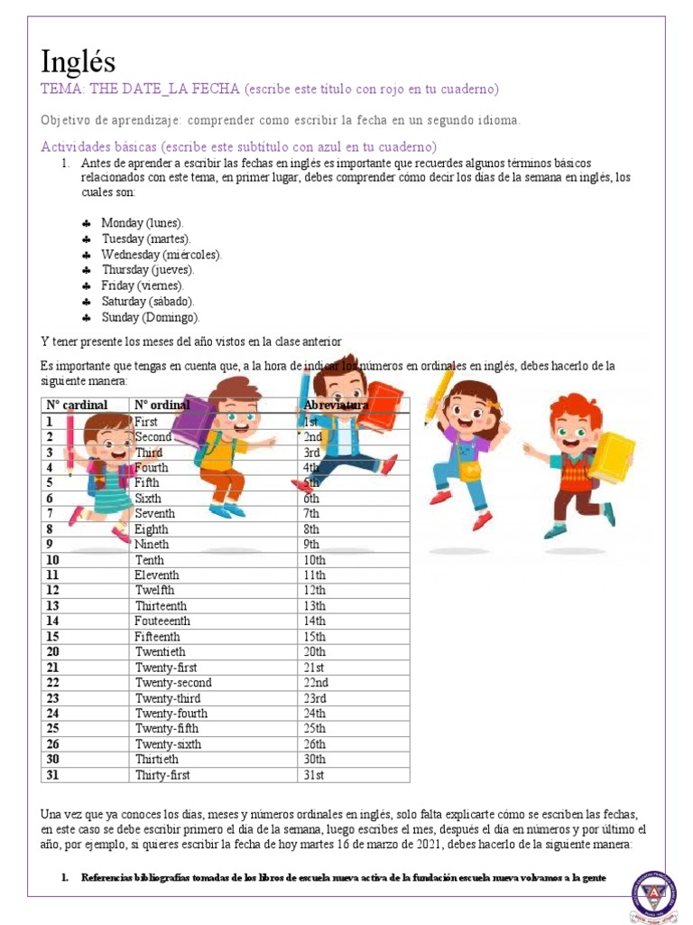 Understanding Dates in English: A Guide to Writing Dates in a Second ...