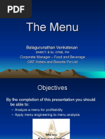 Menu Engineering Worksheet Guide | PDF | Menu | Profit (Economics)