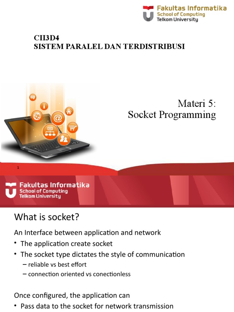 CII3D4 SisTerPar 05 Socket Programming | Download Free PDF | Network Socket | Port (Computer ...