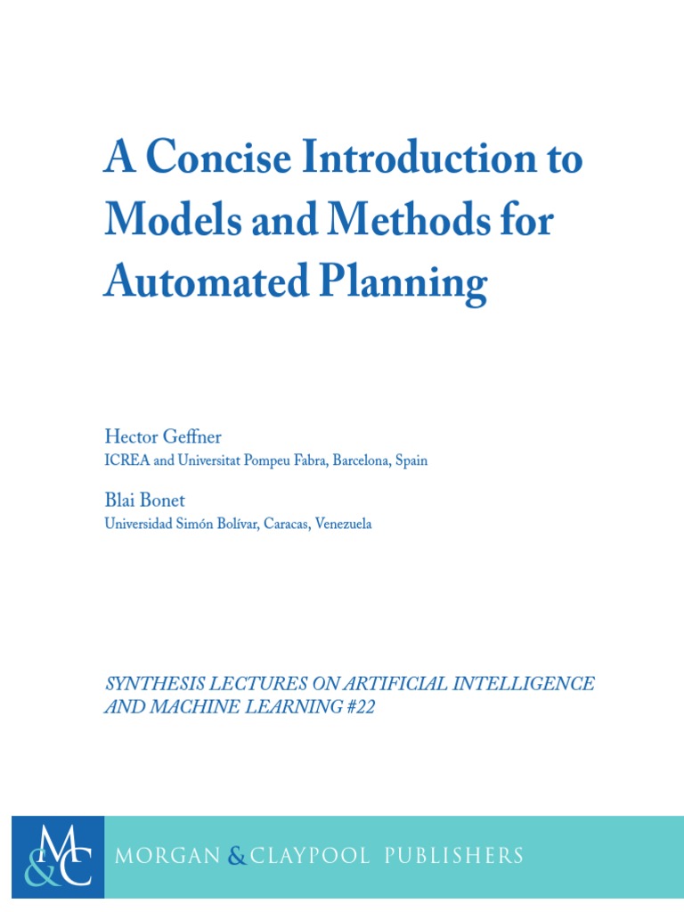Hector Ge Ner, Blai Bonet - A Concise Introduction To Models and ...