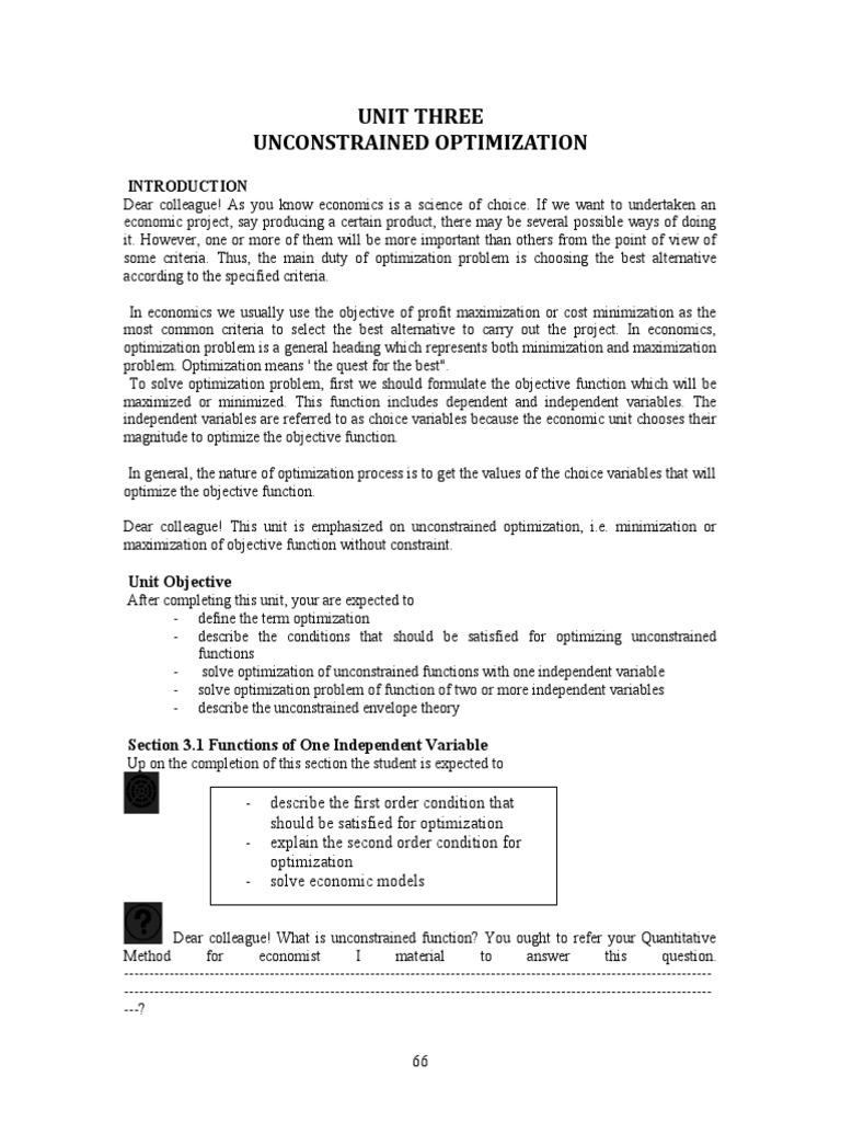 Chapter 3 | PDF | Mathematical Optimization | Maxima And Minima