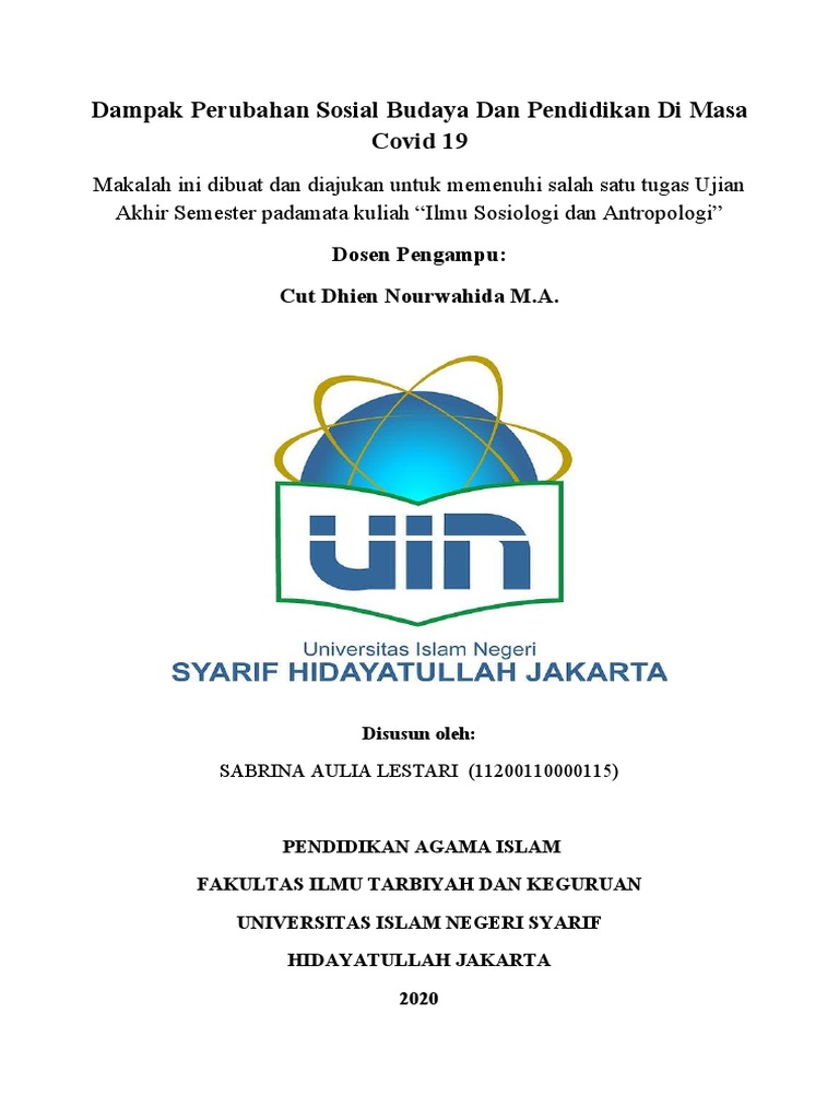 Makalah Uas Sosiologi | PDF